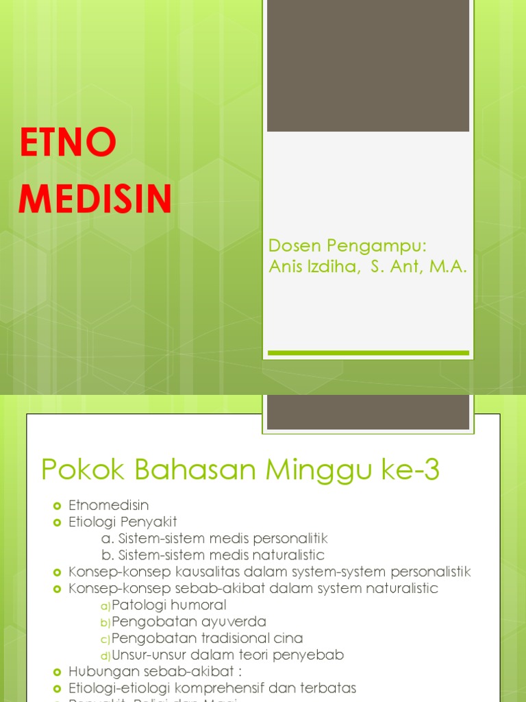 III. Etnomedisin | PDF