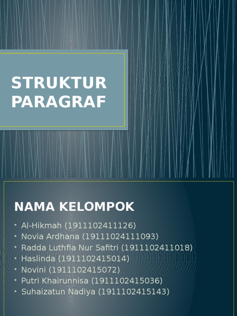 Struktur dan Kegunaan Paragraf | PDF