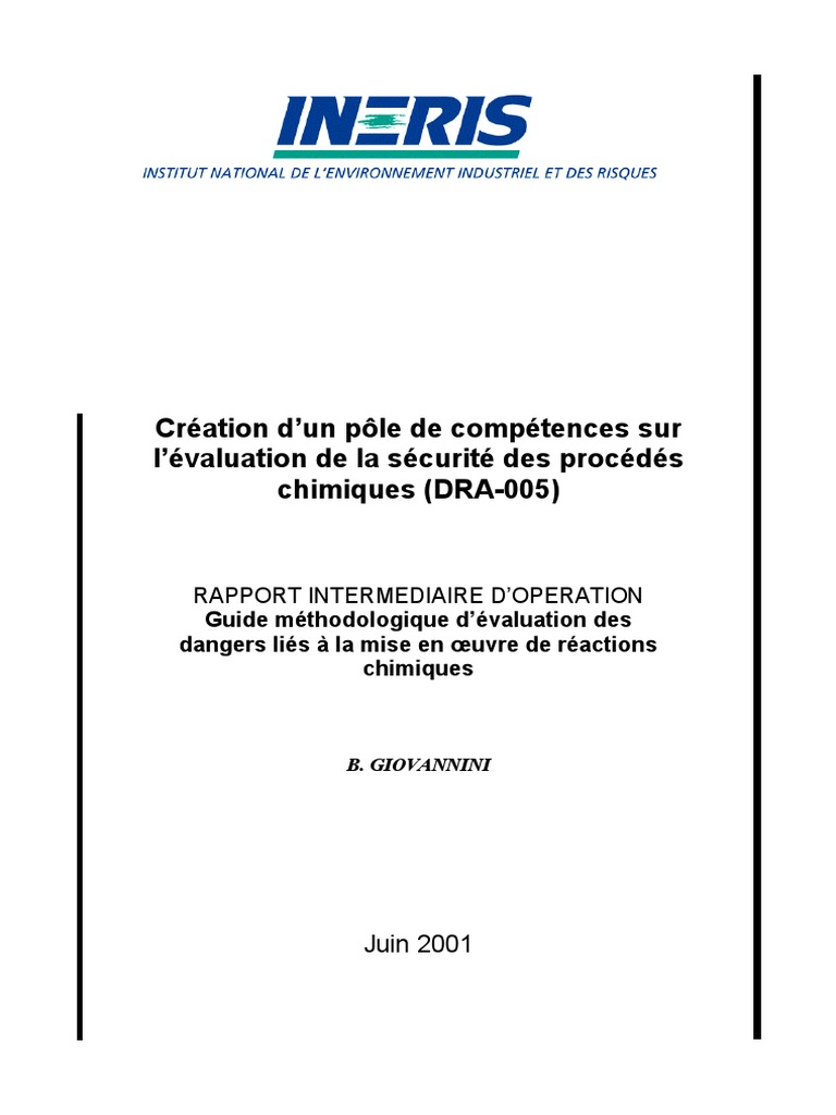 dra-005 Guide d'évaluation des dangers liés à la mise en oeuvre de ...