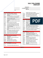 Inspection Checklist - Drill Rig | PDF | Drilling Rig | Personal Protective Equipment