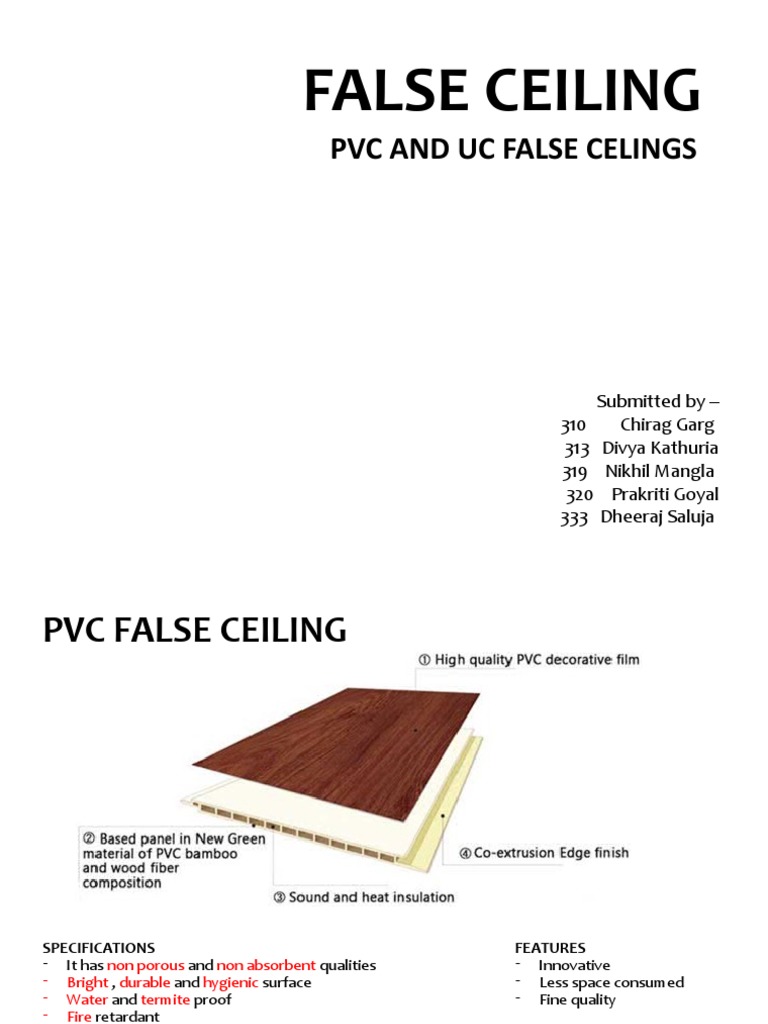 PVC False Ceiling | PDF | Ultraviolet | Polyvinyl Chloride