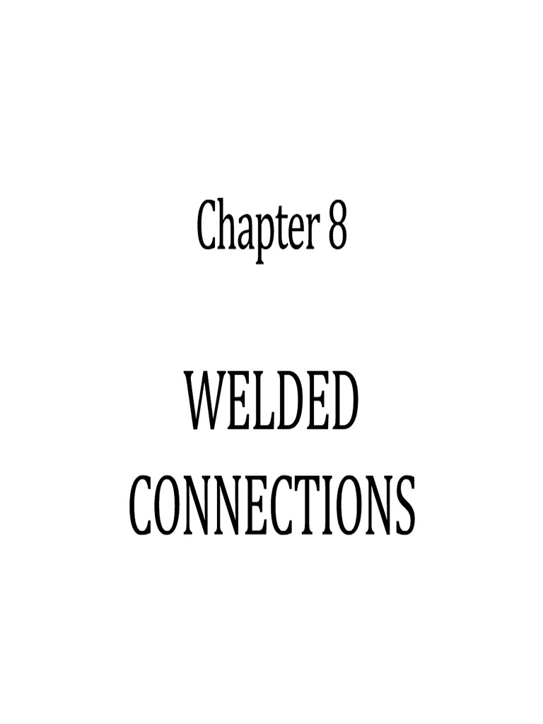 Welded Connections | PDF | Welding | Construction