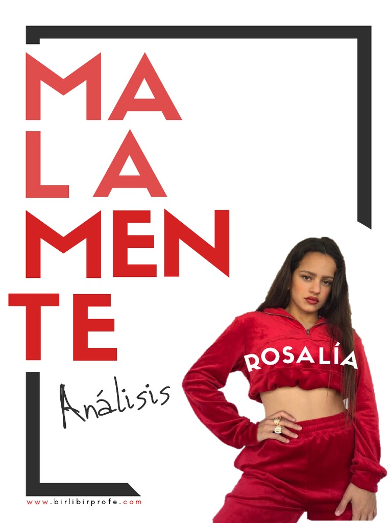 ROSALIA para Clase de ELE - Canción Malamente Con Actividades | PDF ...