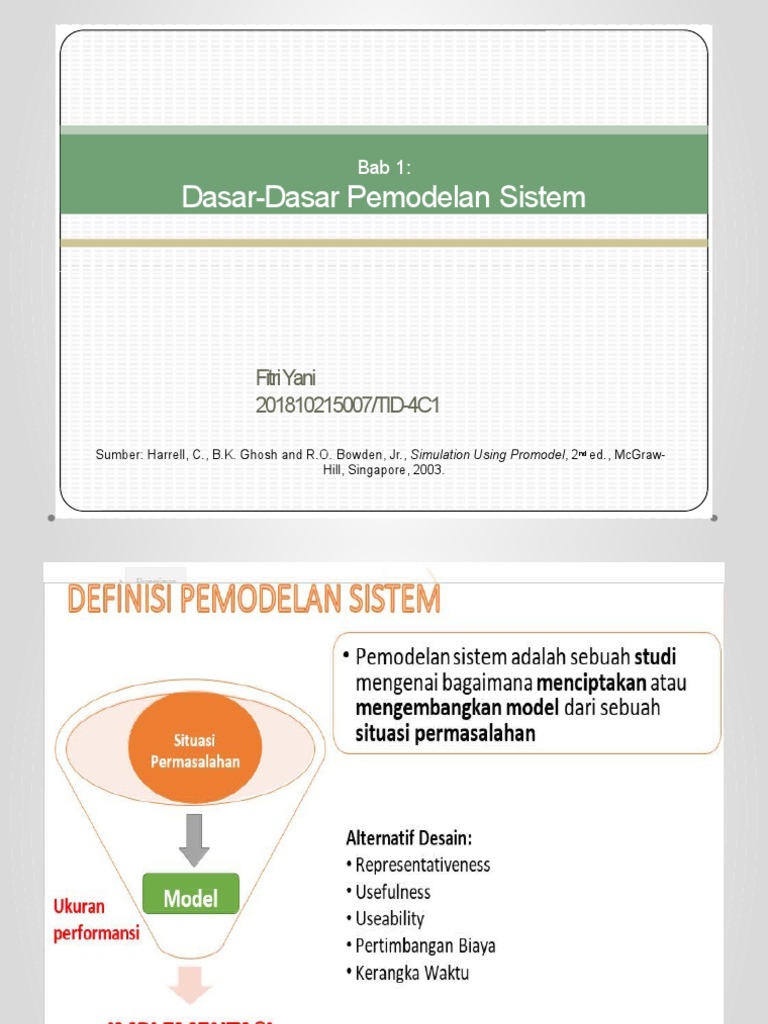 Dasar Pemodelan Sistem dan Karakteristiknya | PDF | Komputer