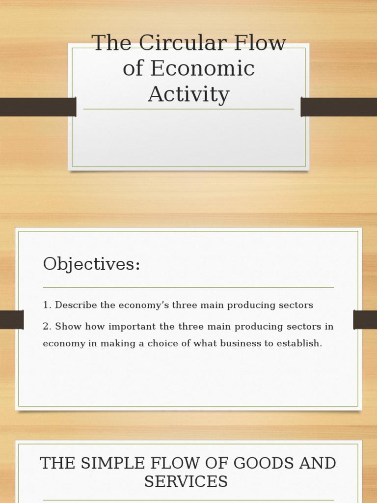 The Circular Flow of Economic Activity | PDF | Economies | Economics
