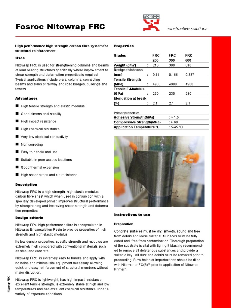 Nitowrap FRC | PDF | Strength Of Materials | Young's Modulus