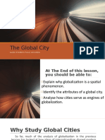 The Global City: Attributes and How Cities Serve As Engines of ...