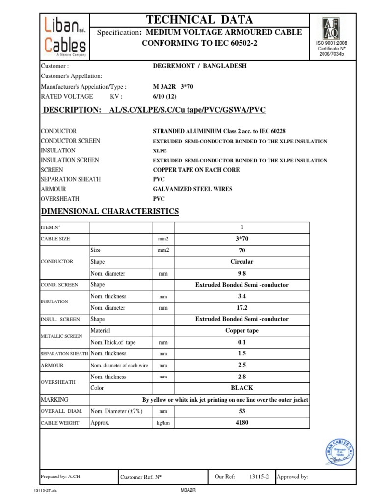 DDK 2011 00005 - Technical Datasheet - 13115-2T | PDF | Insulator ...