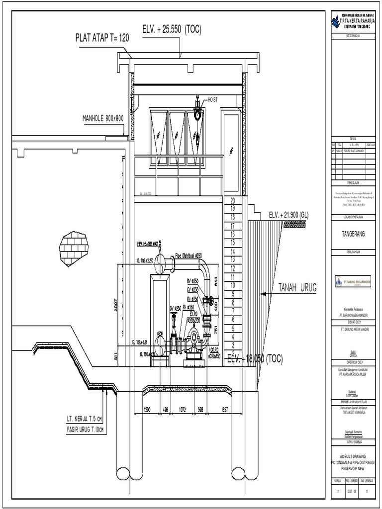 DETAIL PIPA DISTRIBUSI-Layout6.pdf As Built | PDF