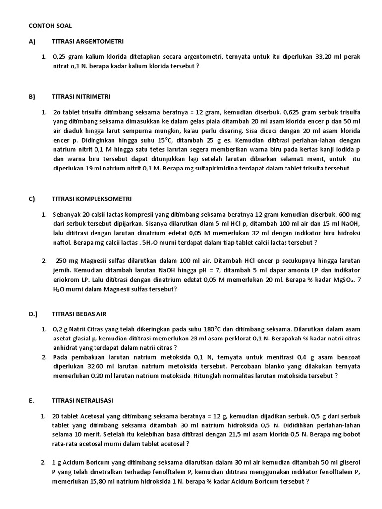 Titrasi dengan Natrium Metoksida | PDF