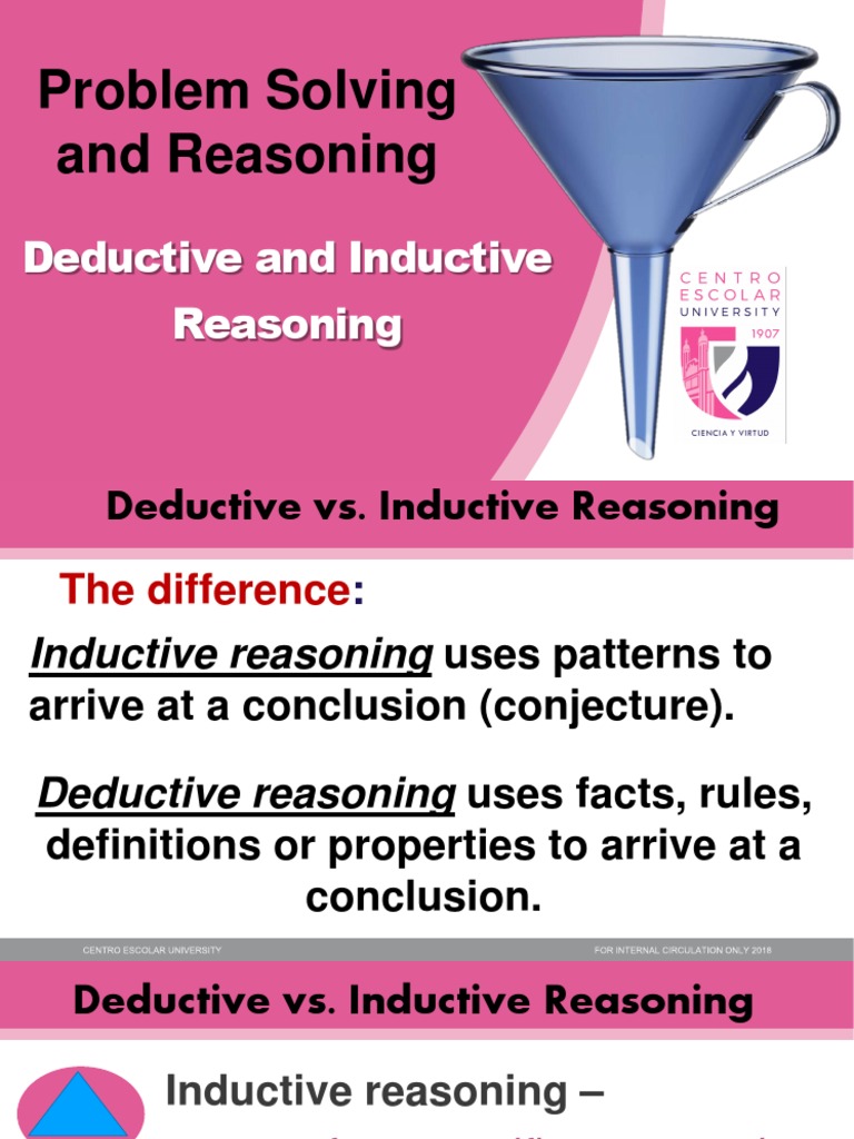 Deductive and Inductive Reasoning PDF | PDF | Deductive Reasoning ...