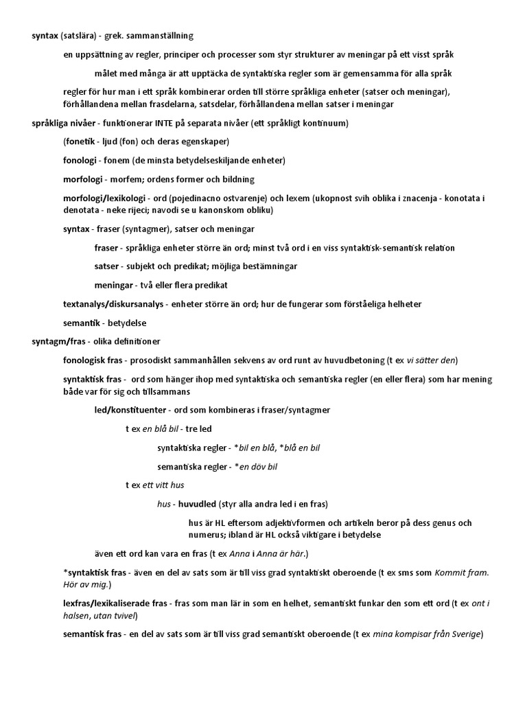 Syntax Moja Skripta | PDF