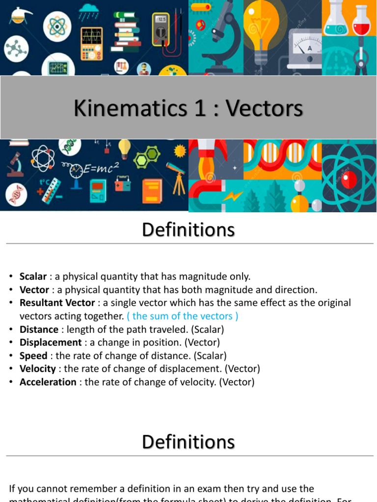 Physics Vectors Pdf Euclidean Vector Velocity