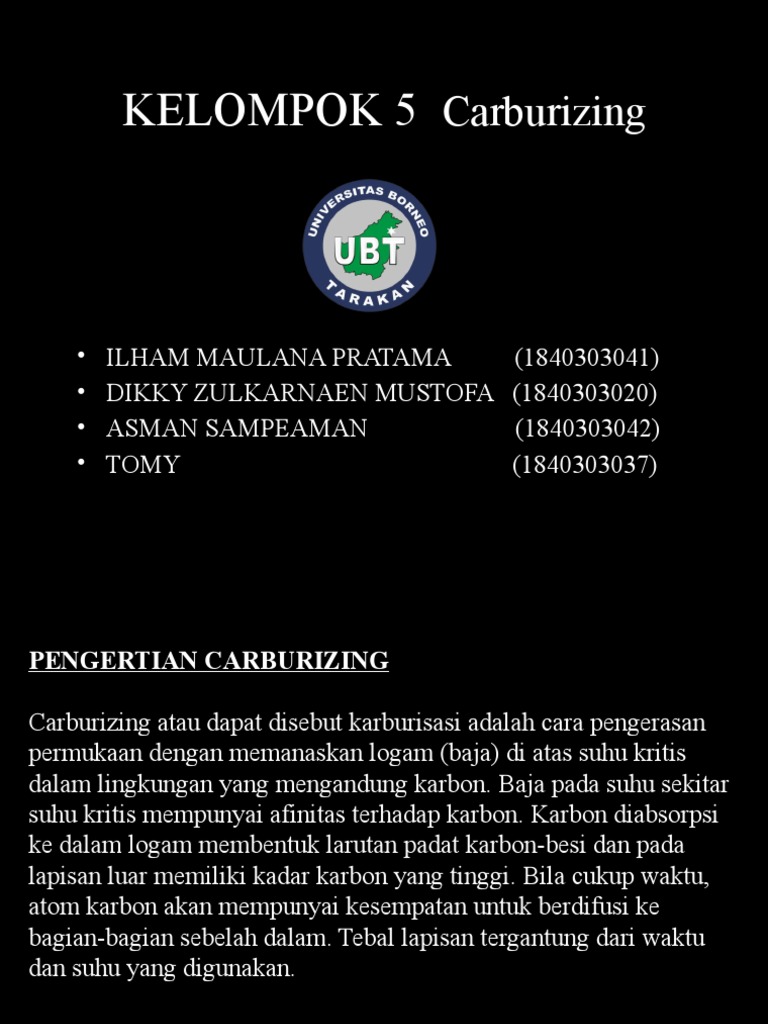KELOMPOK 5 Proses Carburizing | PDF