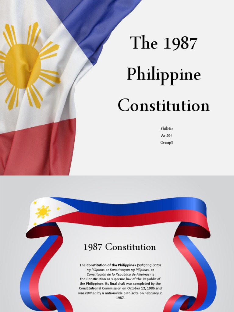 Overview of the 1987 Philippine Constitution | PDF | Sources Of Law ...