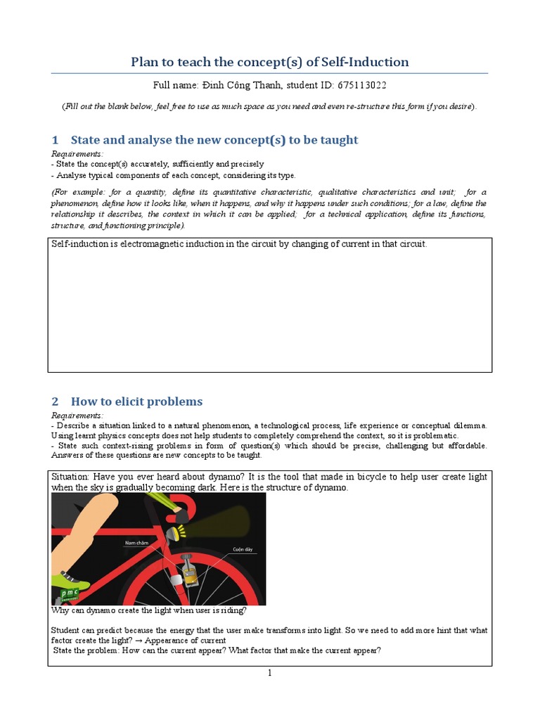 Self Induction | PDF | Experiment | Hypothesis