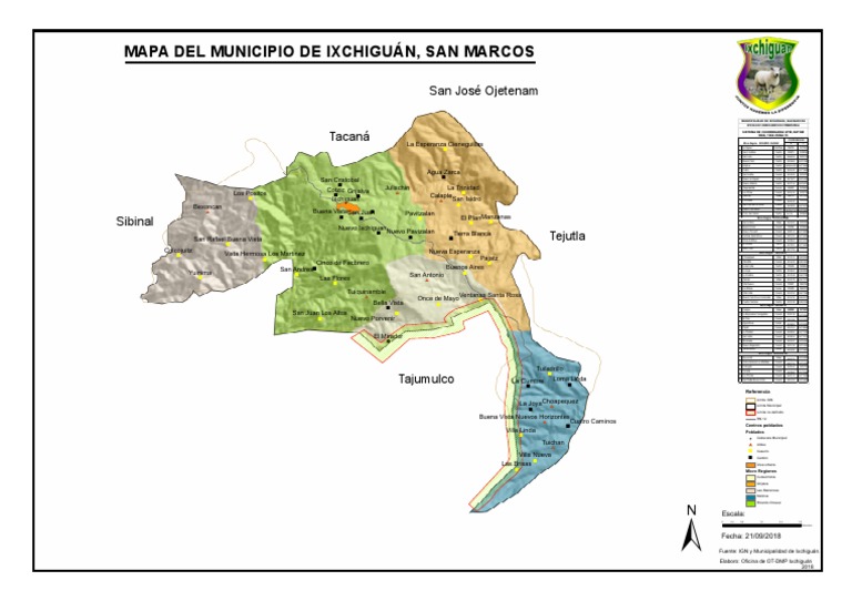 Mapa General de Ixchiguan - GPJ PDF | PDF