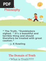 Introduction To The Philosophy of The Human Person - DOMAINS OF TRUTH ...