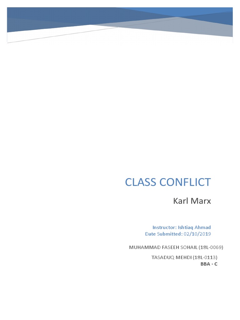 Class Struggle - Karl Marx (Revised and Extended) | PDF | Questionnaire ...