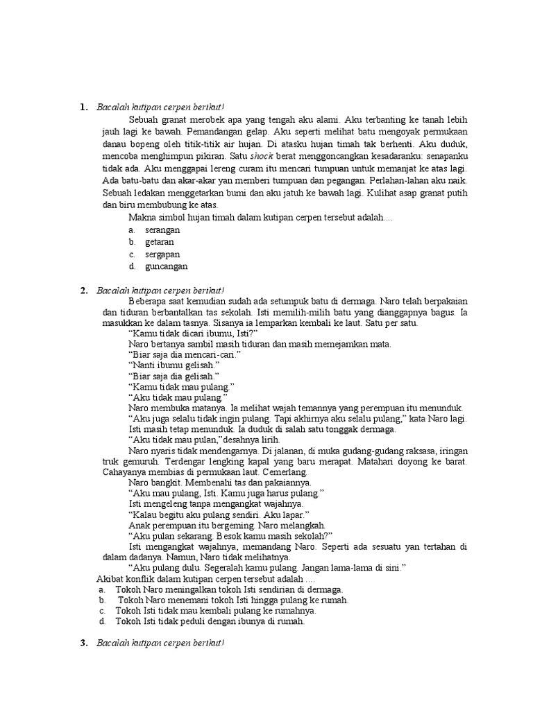 Soal UTS Genap 2020 | PDF