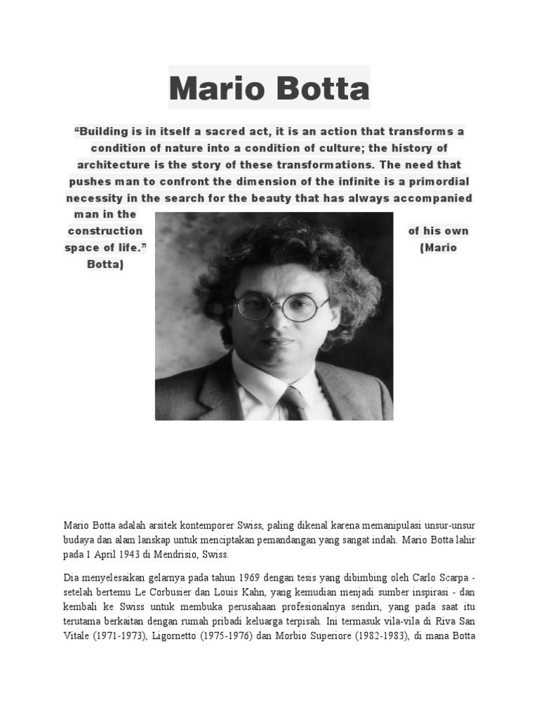 Mario Botta | PDF