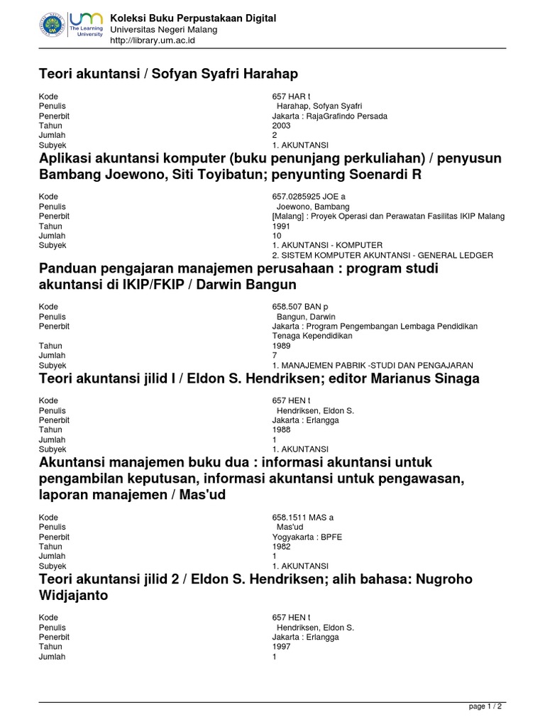 Teori Akuntansi Sofyan Syafri Harahap Library Um U - 59def421172 PDF | PDF
