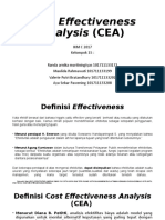Kelompok 2 - Cost Benefit Analysis (Cba) - Ekokes - Epid 018 | PDF