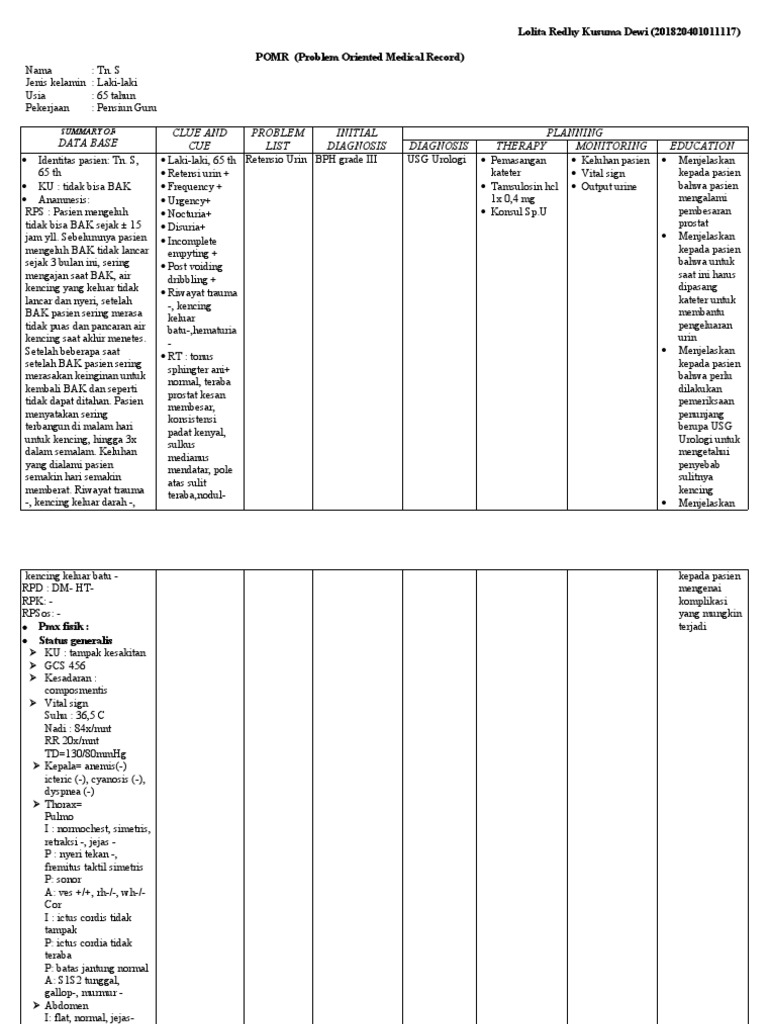 Pomr Bedah BPH | PDF