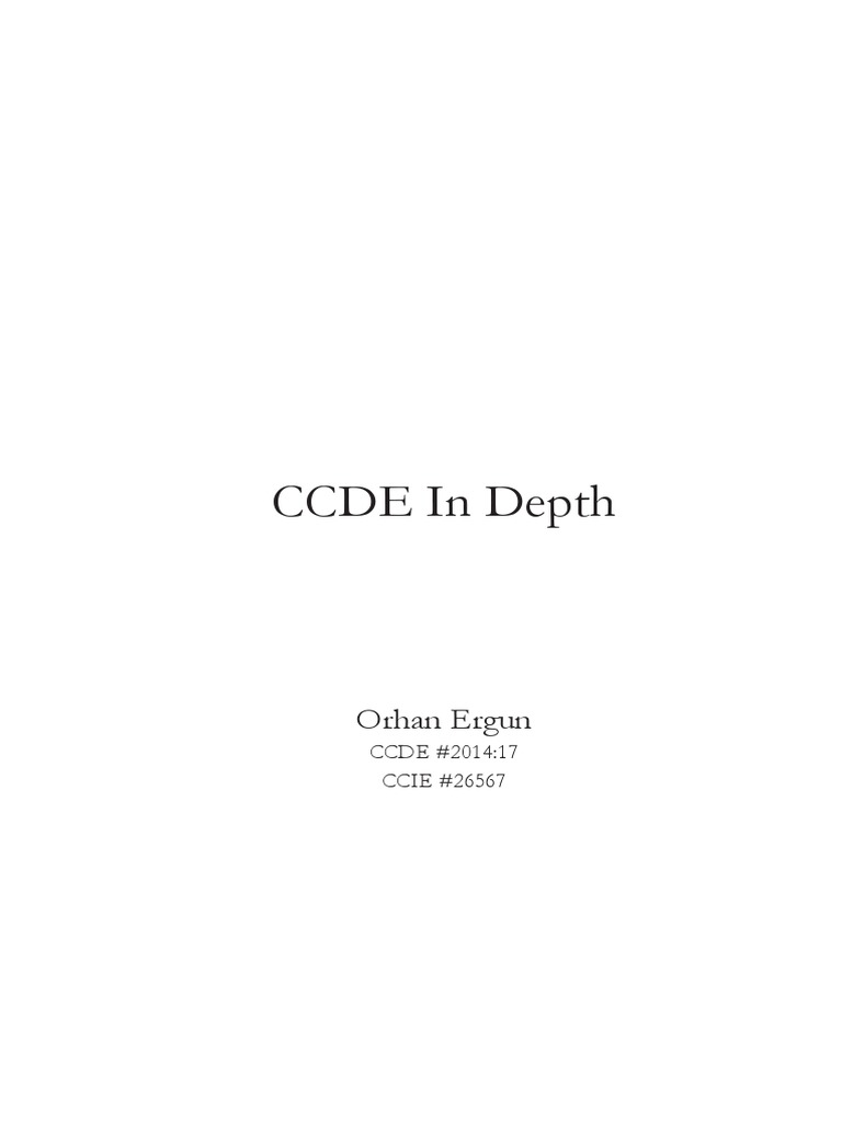 Orhan Ergun CCDE in Depth PDF | PDF | Network Switch | Virtual Private ... Orhan Ergun CCDE in Depth PDF | PDF | Network Switch | Virtual Private ...