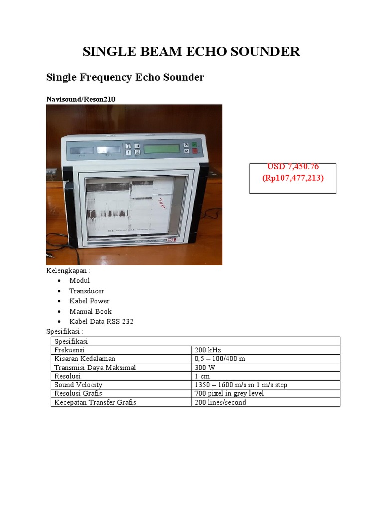 Single Beam Echo Sounder | PDF | Electrical Engineering | Electronics