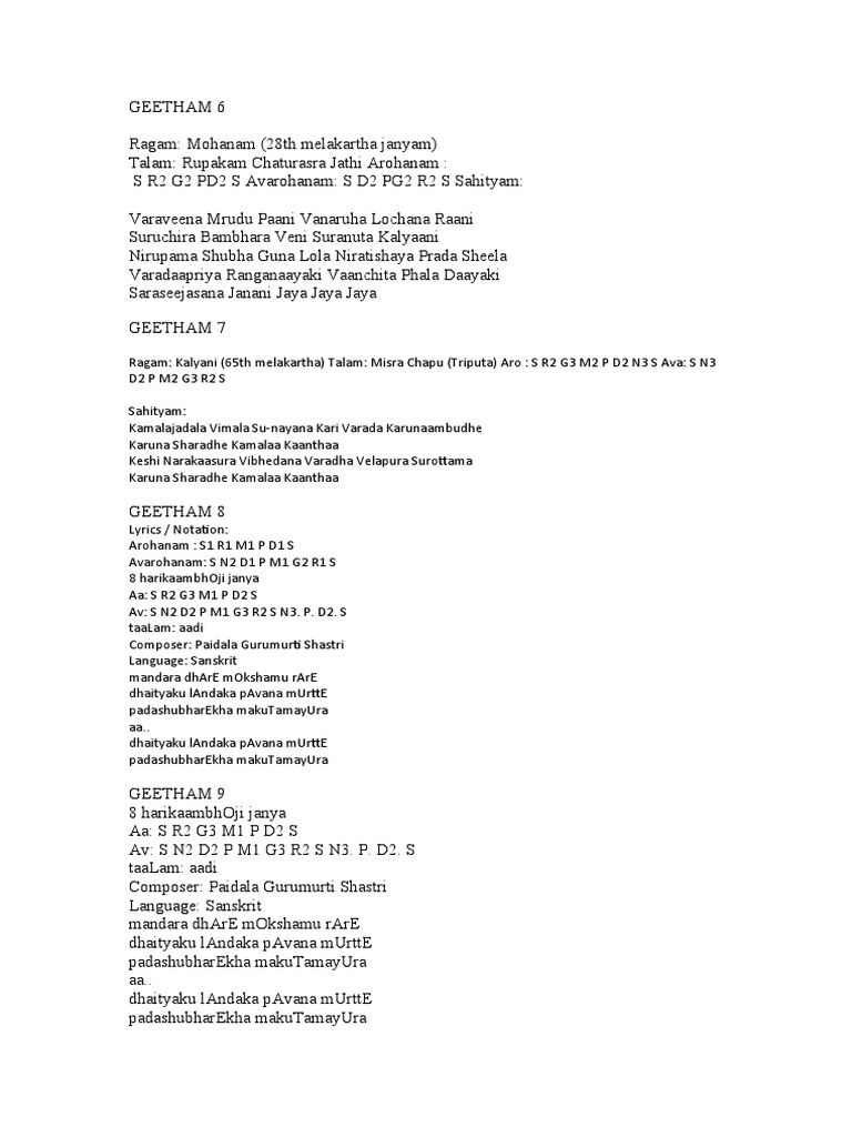 Geetham 6 | PDF | Art | Poetry