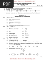 CBSE Clas 7 Maths Worksheet - Data Handling | PDF | Arithmetic Mean ...