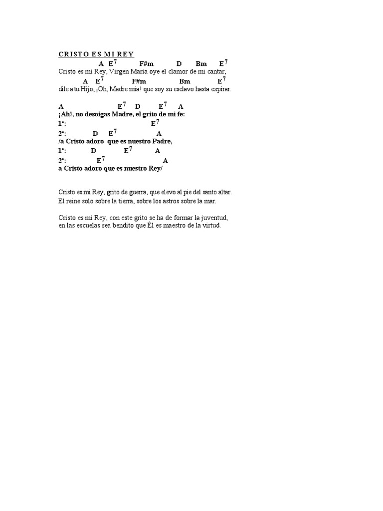 Cristo Es Mi Rey | PDF