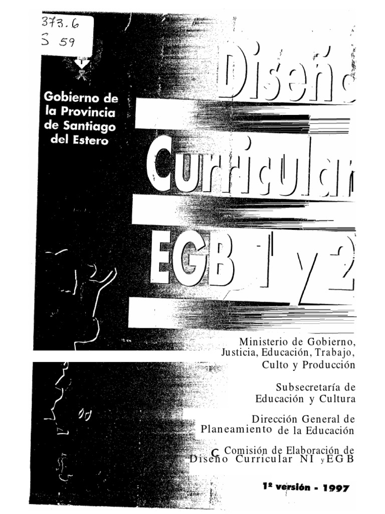 DCJ Sgo Del Estero PDF | PDF | Plan de estudios | Conocimiento