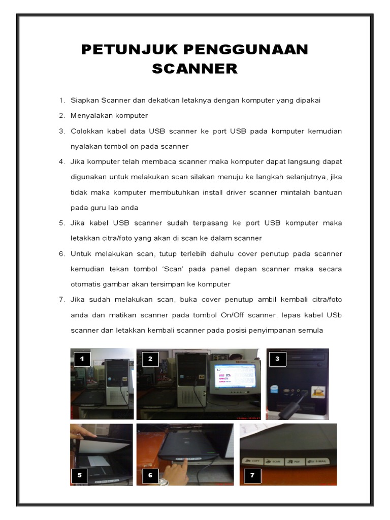Petunjuk Penggunaan Scanner | PDF