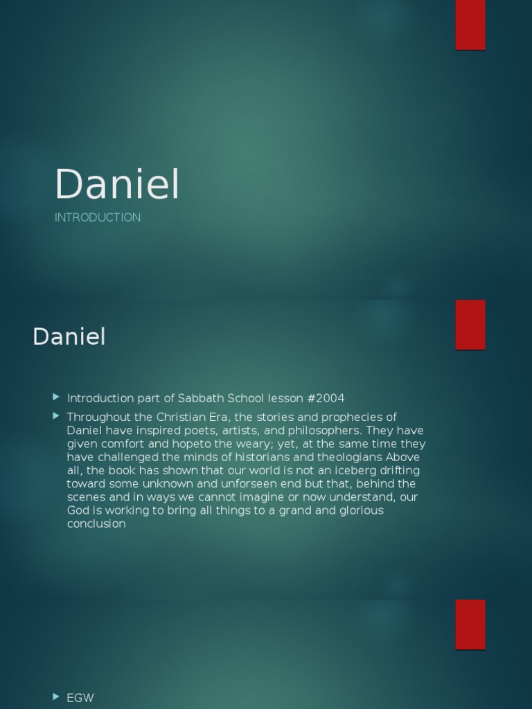Introduction Daniel | PDF | Book Of Daniel | Apocalyptic Literature