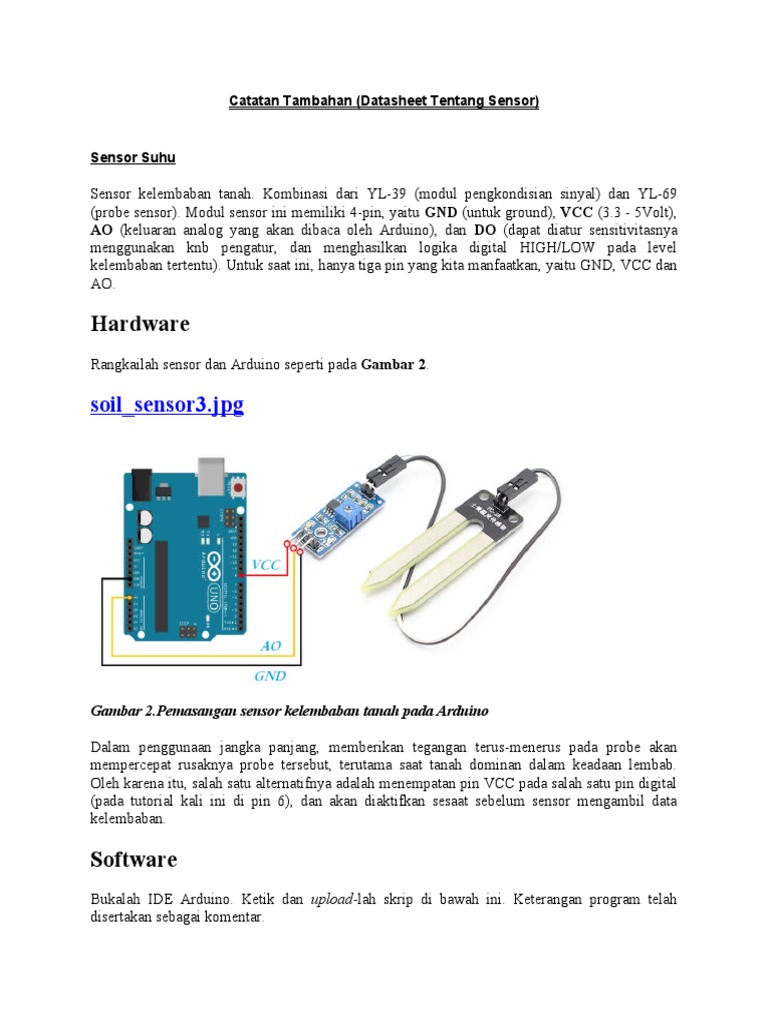 Catatan Tambahan Tentang Sensor | PDF