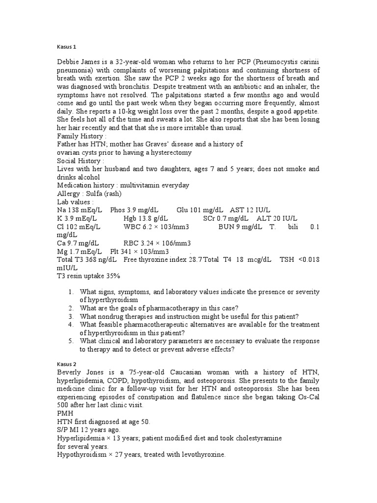 Kasus Farter 2 10 Mei 2019 | PDF | Hyperthyroidism | Menopause