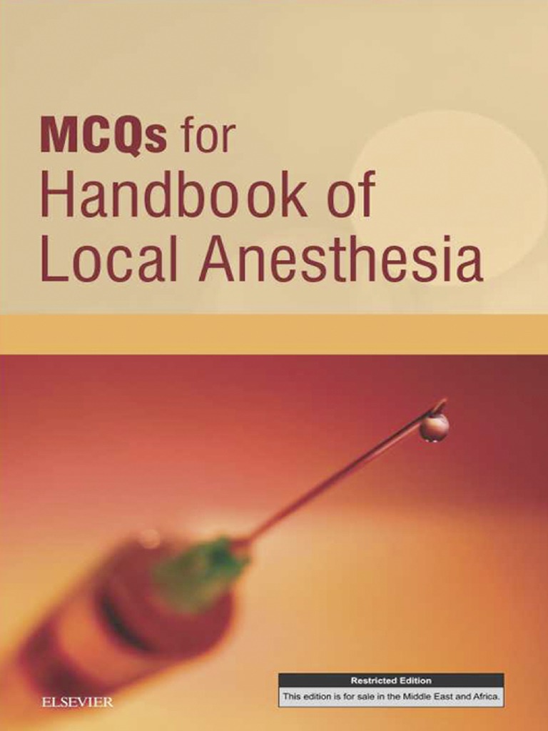 @anesthesia - Books 2015 MCQs For Handbook of Local Anesthesia PDF ...