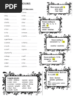 Singular and Plural Nouns Advanced Worksheets | PDF