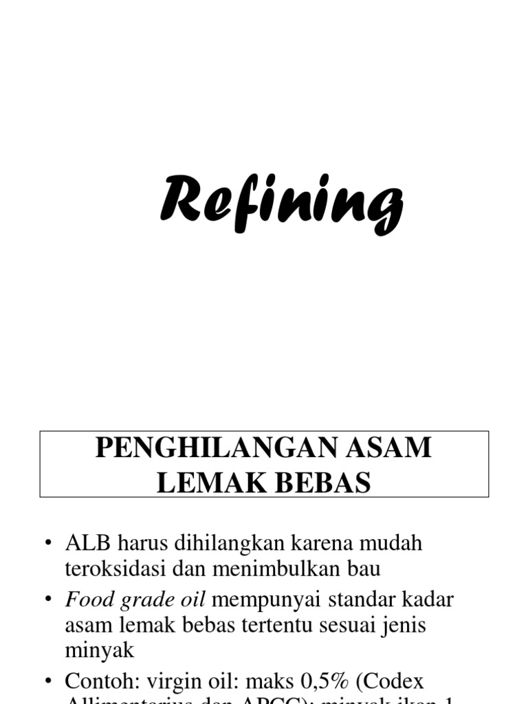 Refining Fix PDF | PDF