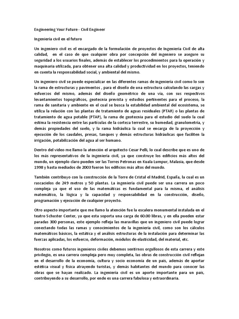 Engineering Your Future | PDF | Ingeniería | Agua