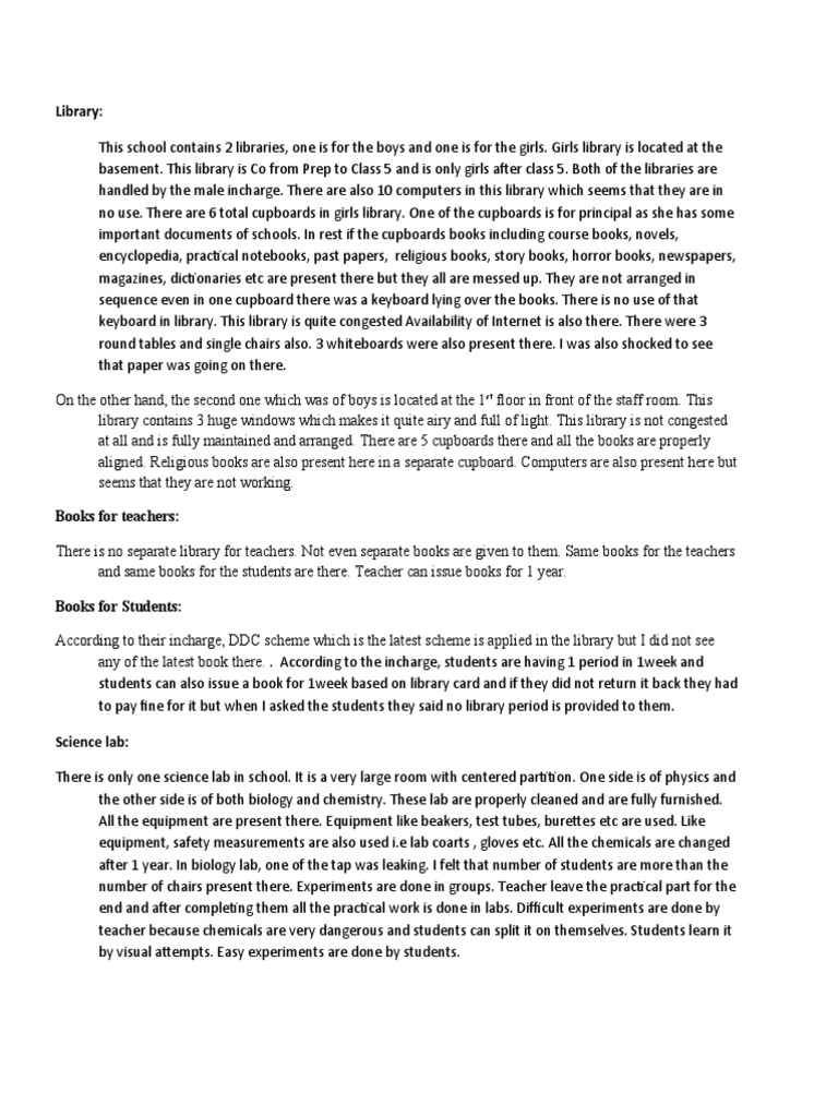 Library | PDF | Lesson Plan | Teachers