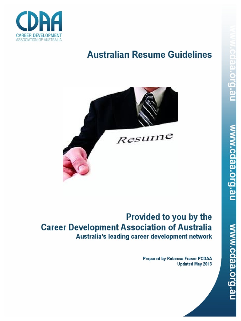 CDAA Resume Guidelines | Résumé | Computing And Information Technology