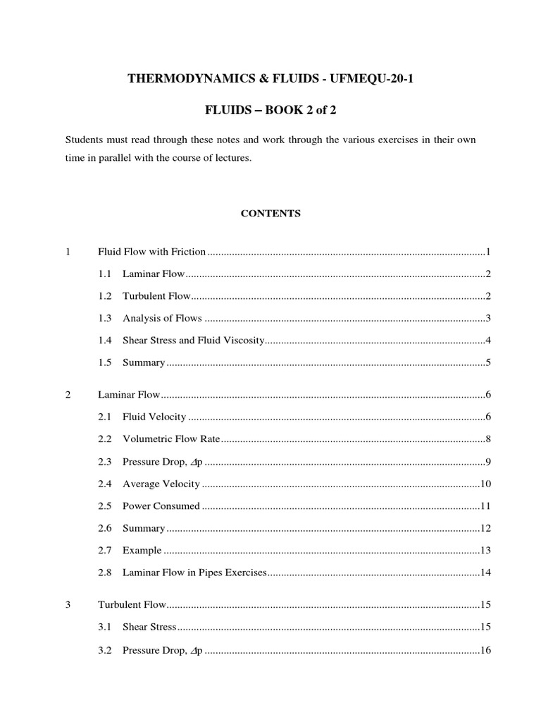 Fluid Dynamics with Friction Guide | PDF | Fluid Dynamics | Reynolds Number