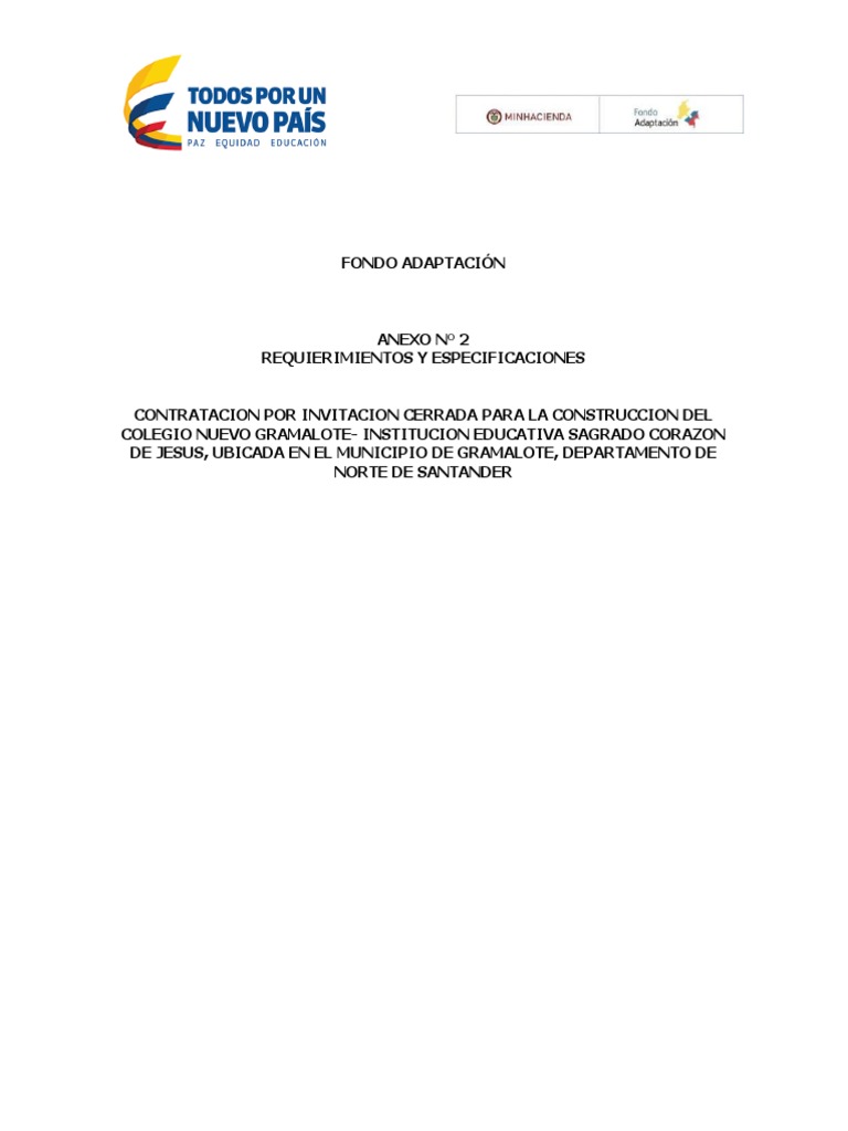 Anexo 2 Requerimientos Tecnicos de Diseño y Construccion | PDF ... Anexo 2 Requerimientos Tecnicos de Diseño y Construccion | PDF ...