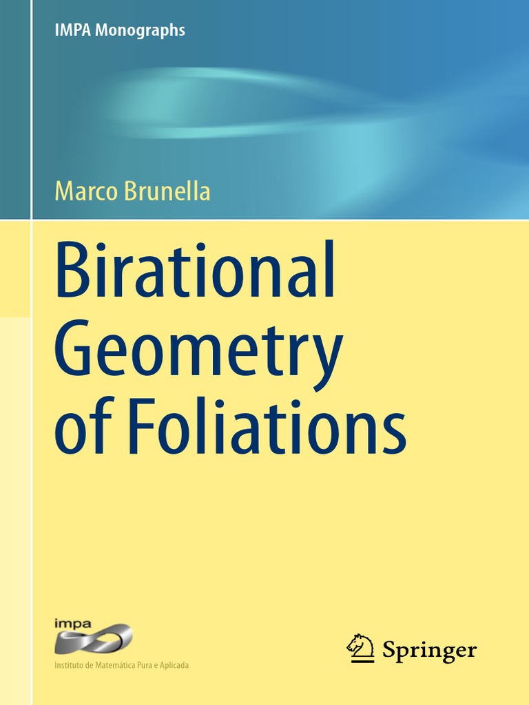 Birational Geometry-Marco Brunella | PDF | Topology | Algebraic Geometry
