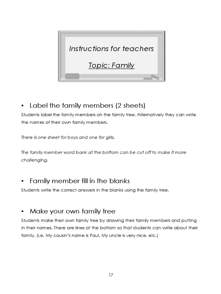 Understanding Family Relationships: An Interactive Lesson on Family ...