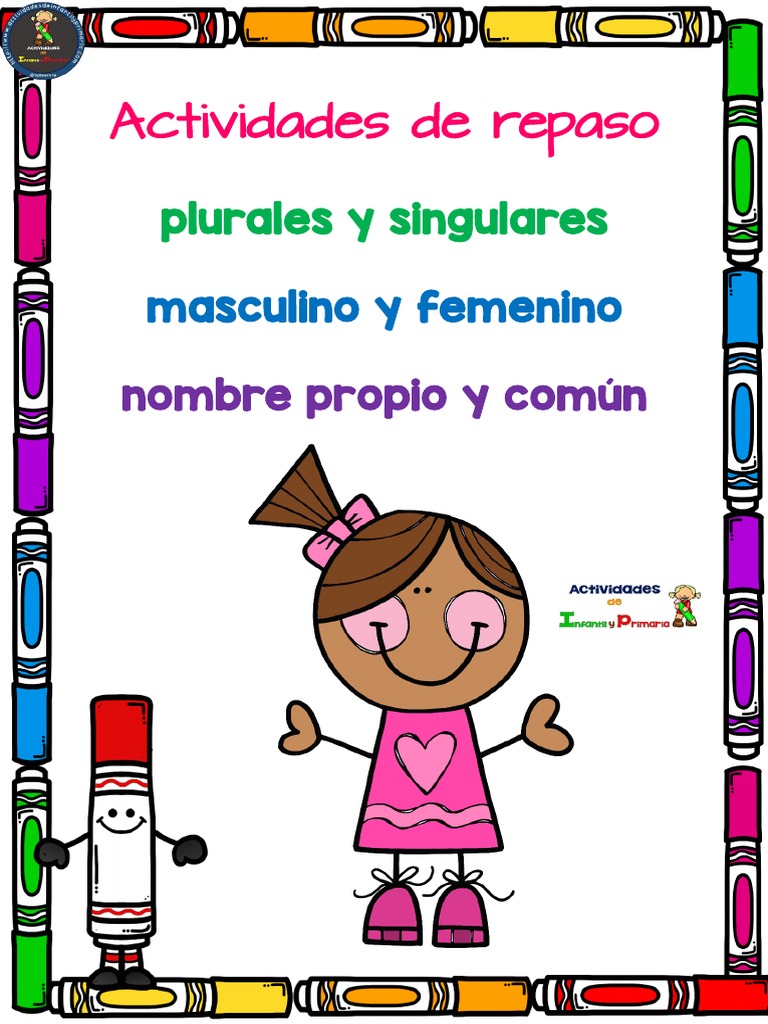 Actividades de Repaso para Primaria Singular y Plural | PDF