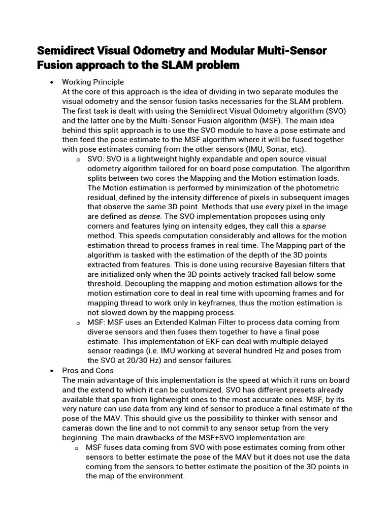 Report On SVO + MSF | PDF | Areas Of Computer Science | Signal Processing